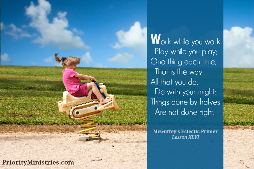 Work while you work – An old poem for today’s eKids & eMoms | Emily E. Ryan